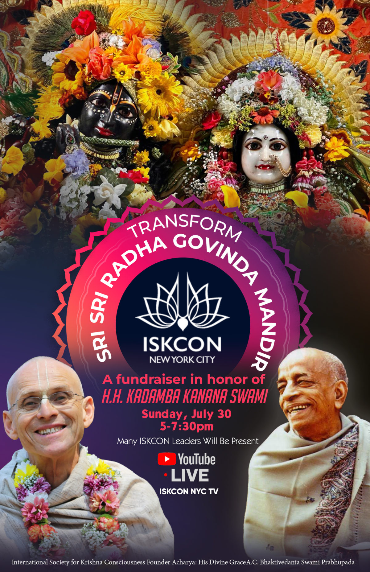 TRANSFORM Sri Sri Radha Govinda Mandir - ISKCON of New York City TRANSFORM Sri Sri Radha Govinda Mandir - ISKCON of New York City